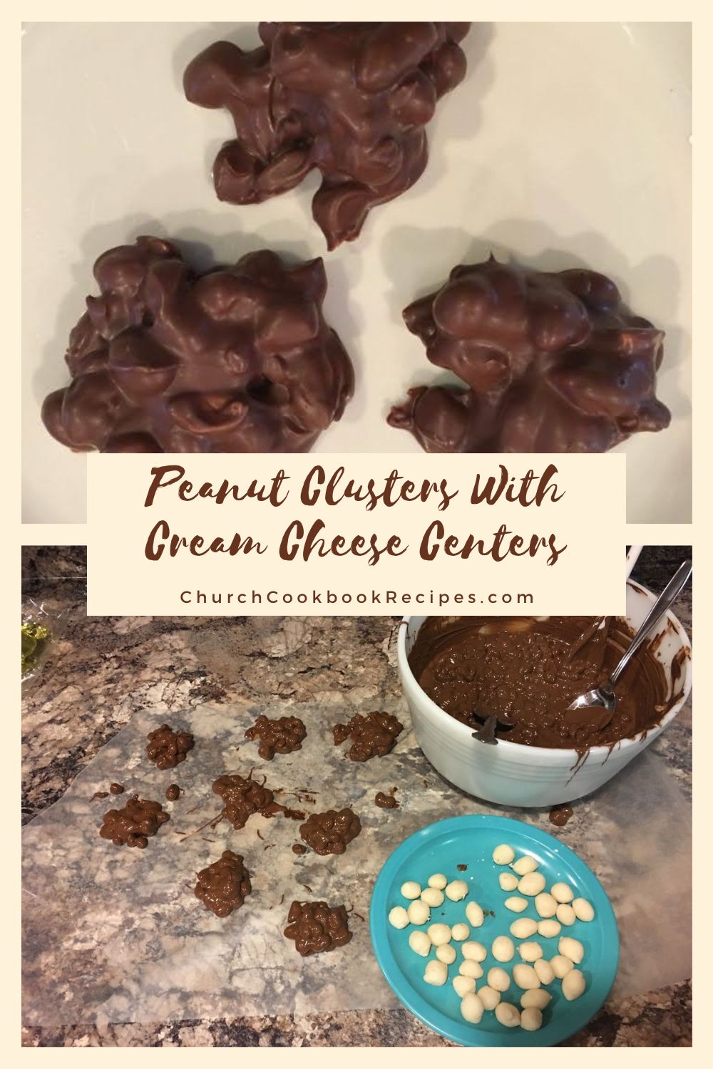 Peanut Clusters With Cream Cheese Centers – Church Cookbook Recipes